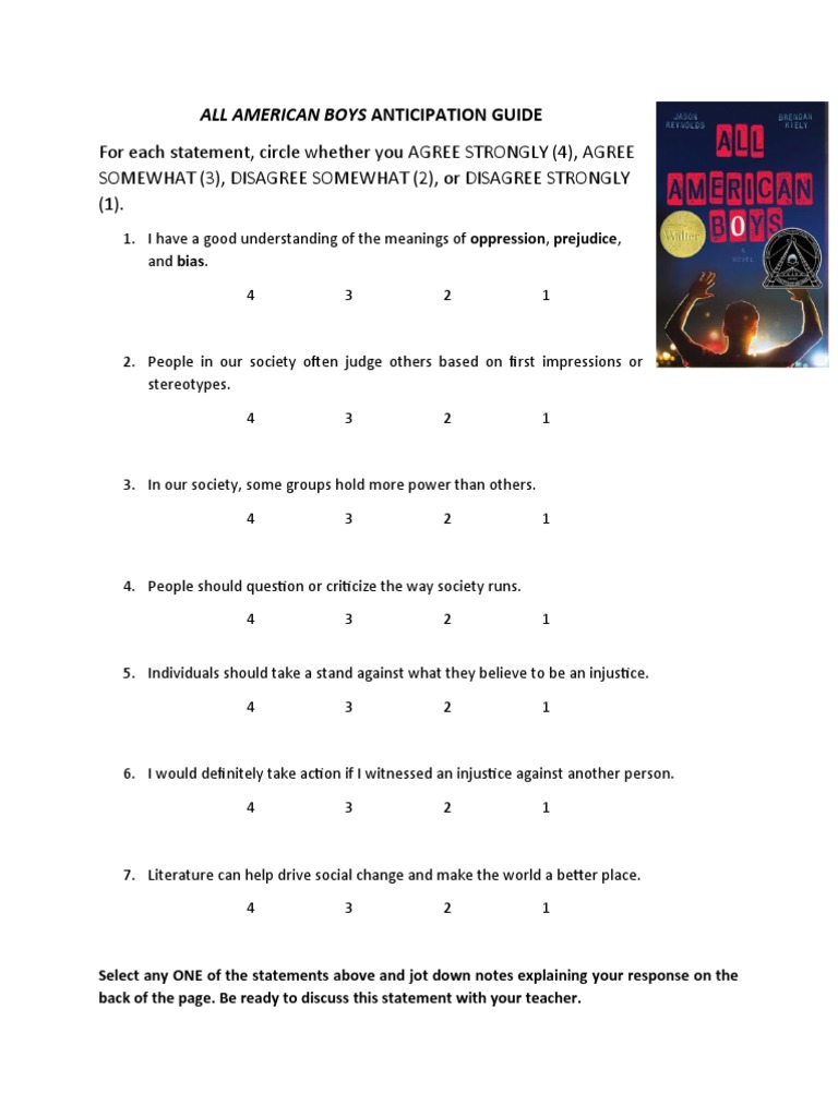 Sadie Falconer - AAB Anticipation Guide | PDF