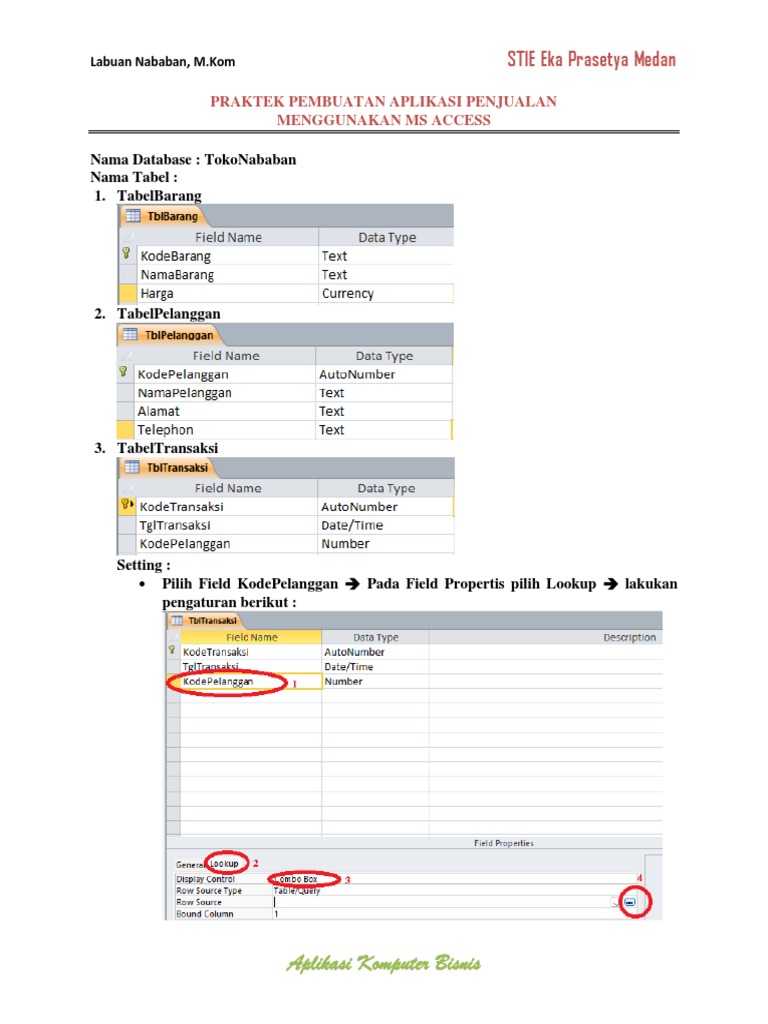 Praktek Ms Access | PDF