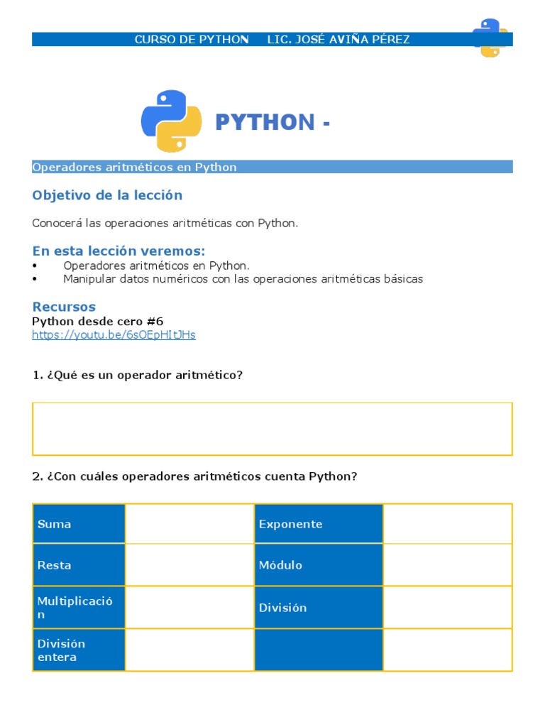 Actividad 3 Operadores Aritméticos | PDF