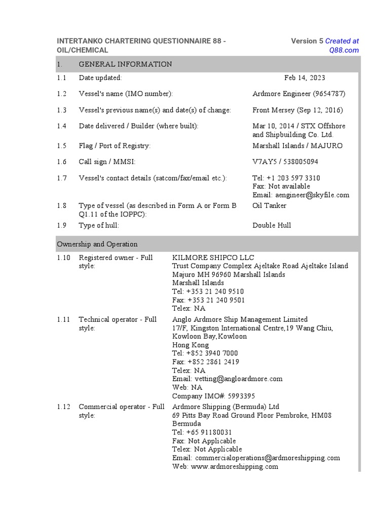 Ardmore Engineer | PDF
