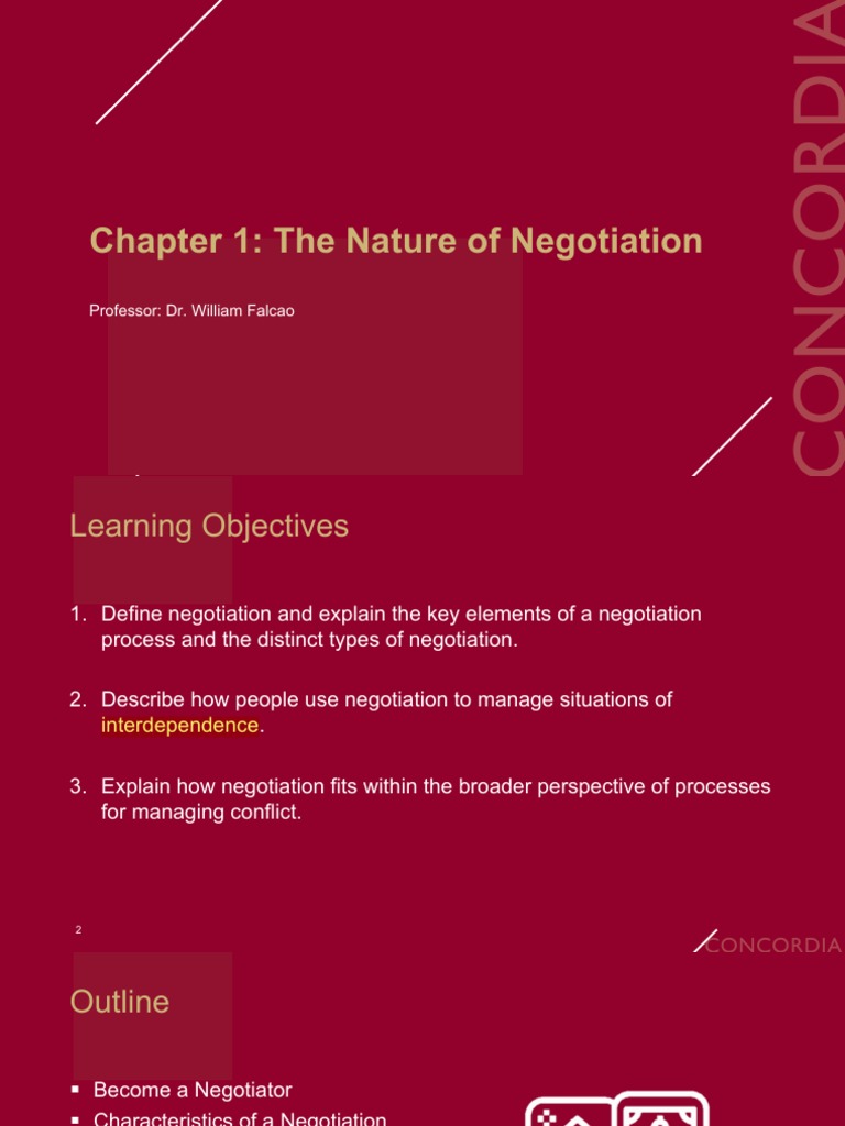 MANA 343 Lecture 1 | PDF | Negotiation | Psychological Concepts