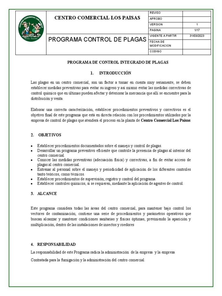 Programa de Control de Plagas | PDF | Pesticida | Hormiga