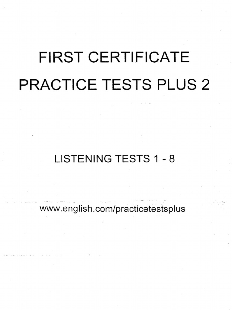 Listenings B2 Tests 1-8 | PDF