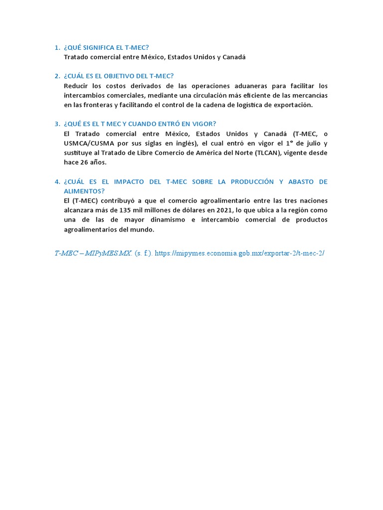 TMEC | PDF | Política