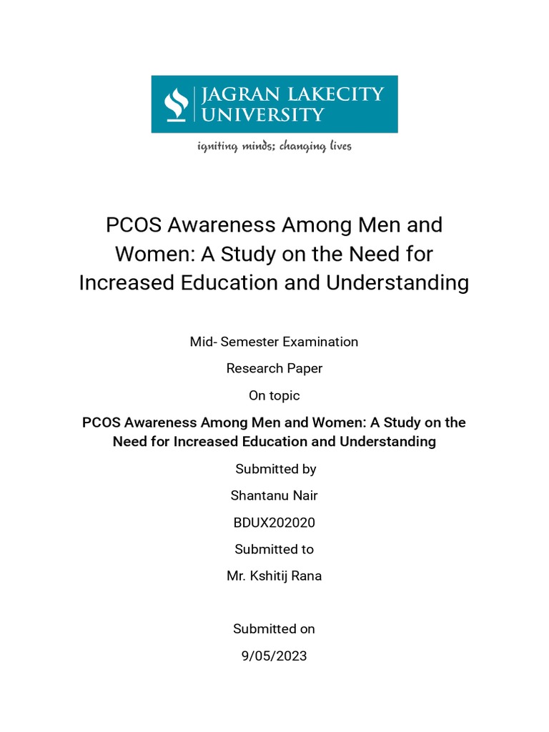 PCOS: Raising Awareness and Empowering Women | PDF | Polycystic Ovary ...