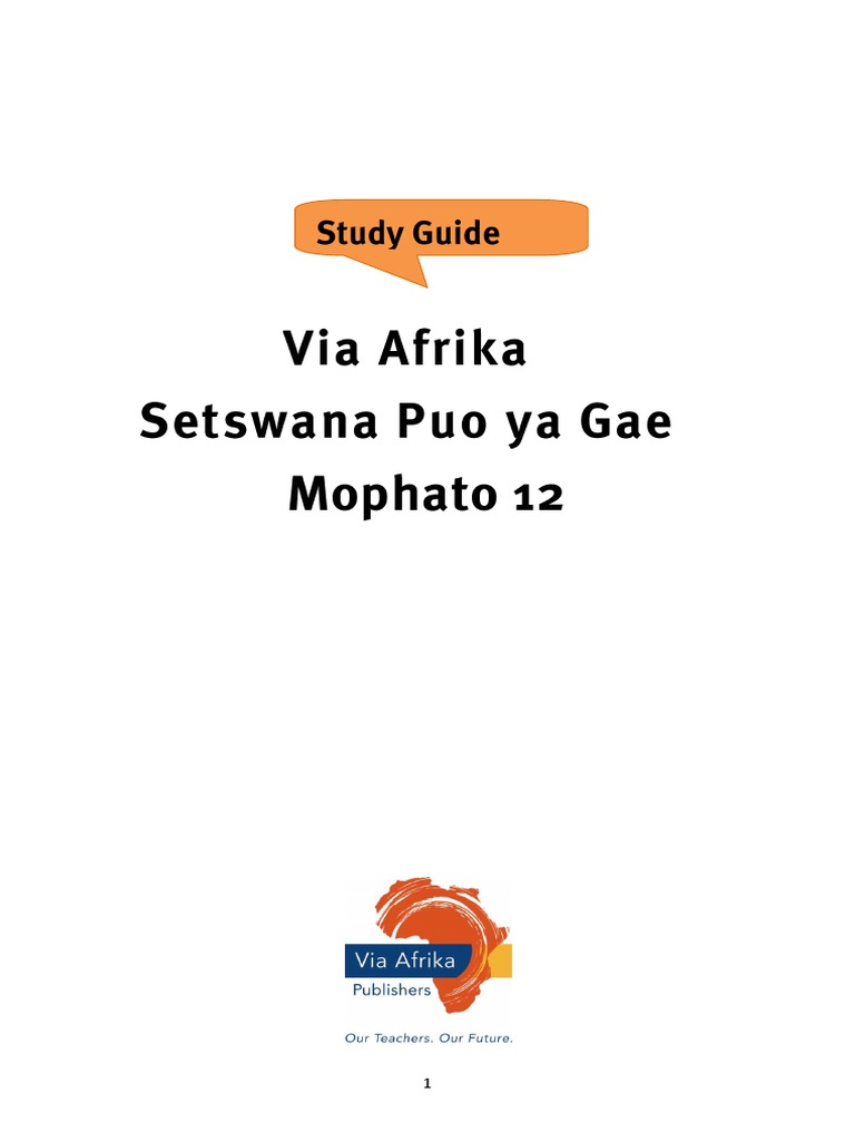 Setswana Study Guide Gr12 | PDF