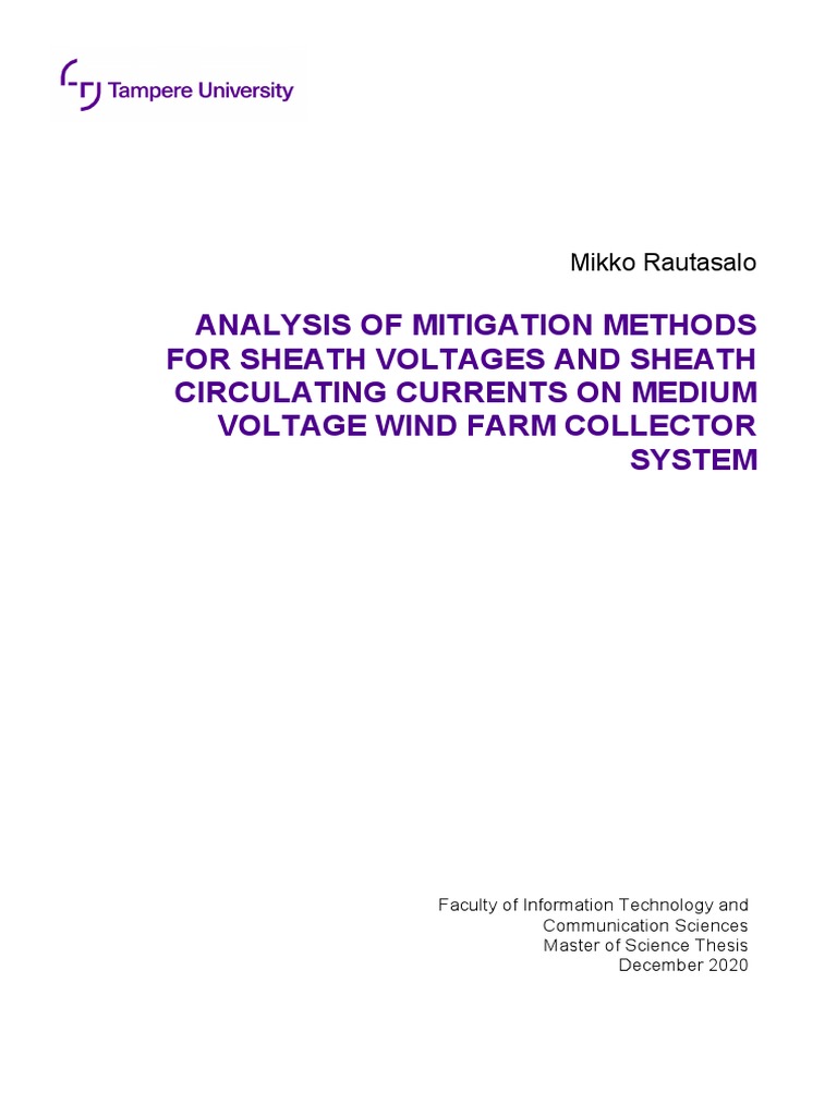 Analysis of Mitigation Methods For Sheath Circulating Currents | PDF