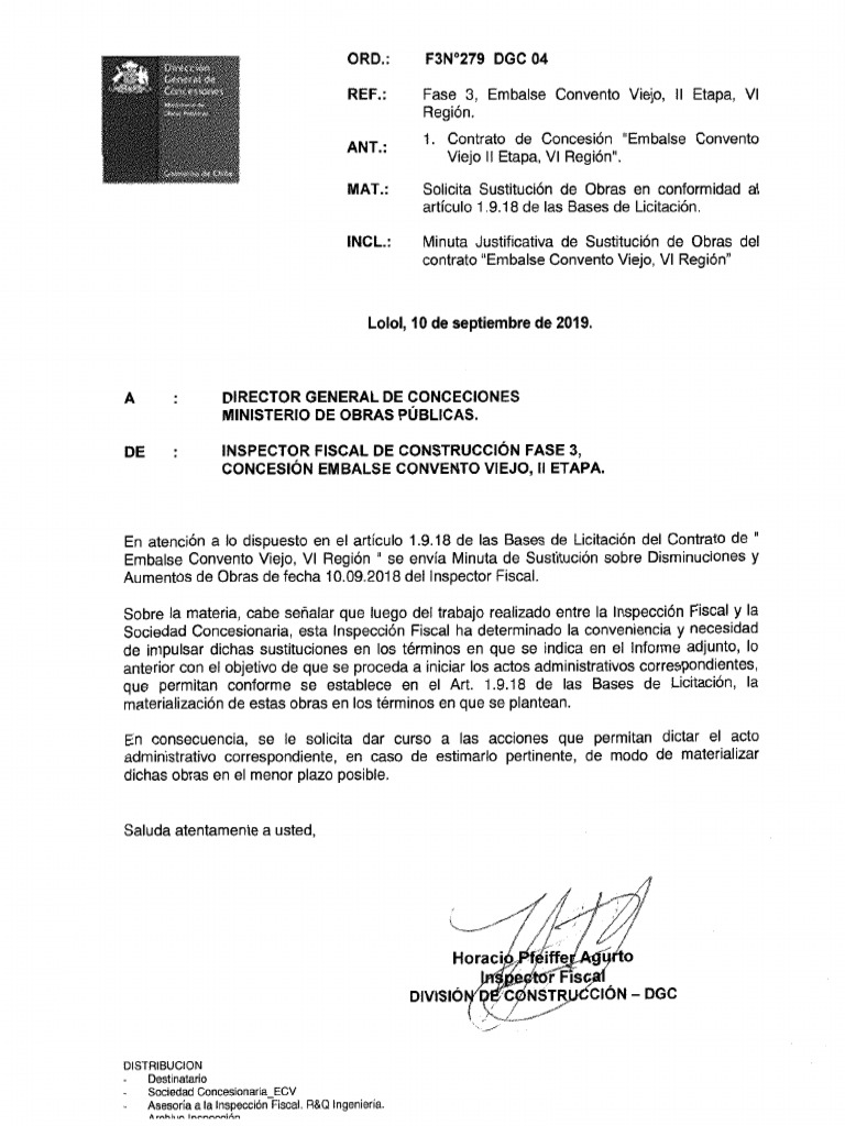 ORD NF3N279 DGC Incluye Minuta 10 09 2019 | PDF