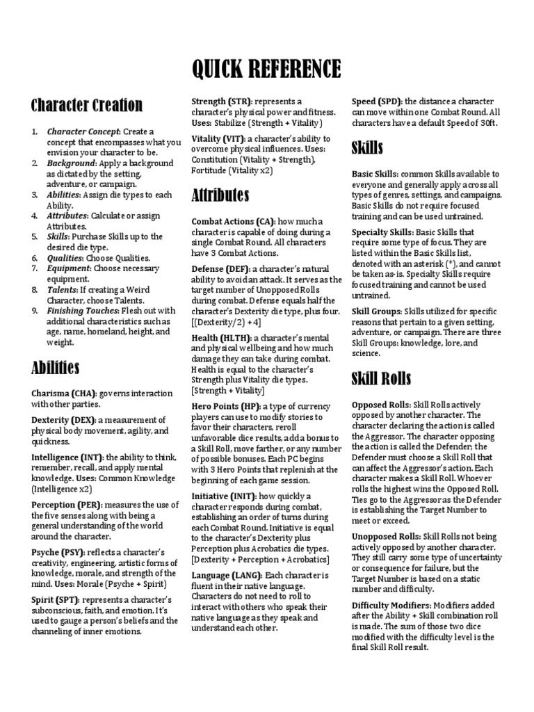 EGS 2.0 - Quick Reference | PDF