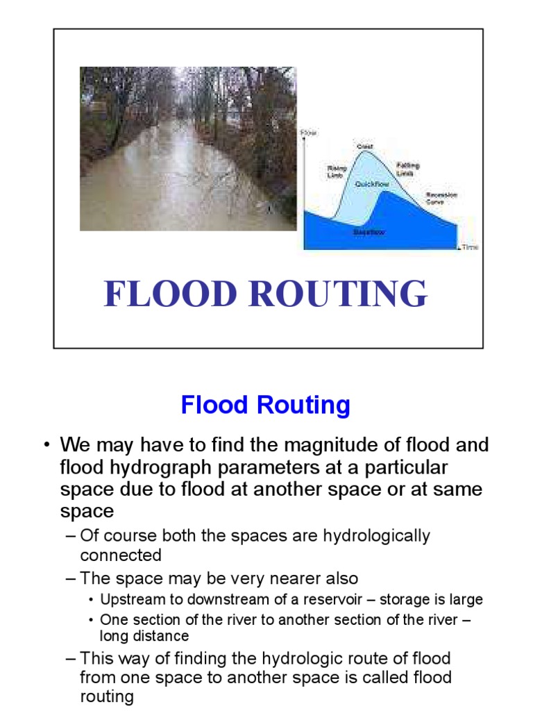 Lecture Series 8 - Flood Routing | PDF