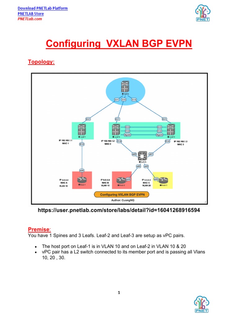 Configuring Vxlan Bgp Evpn 1638491341 Download Free Pdf Ip Address Internet