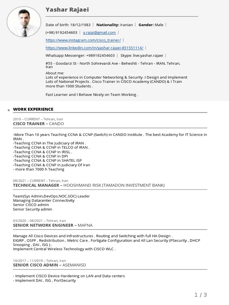 Resume Sample | PDF