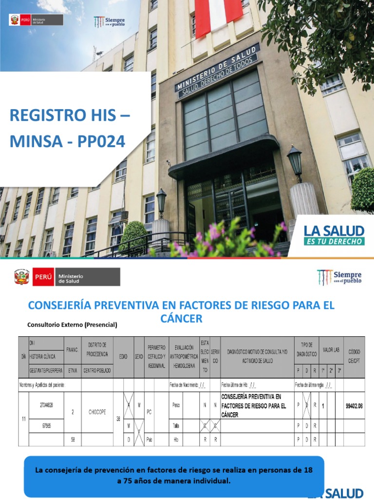 Expo - Manual His Minsa | PDF | Antígeno específico de la próstata ...