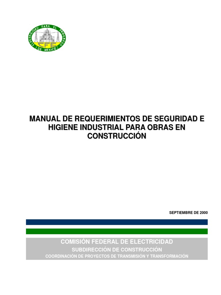 19 Manual Req Seg e Higiene Obr en Const FR 0009 | PDF | Seguridad y salud ocupacional | Valores