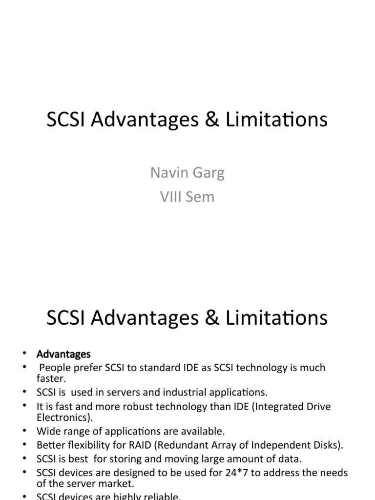 SCSI Limitations | PDF