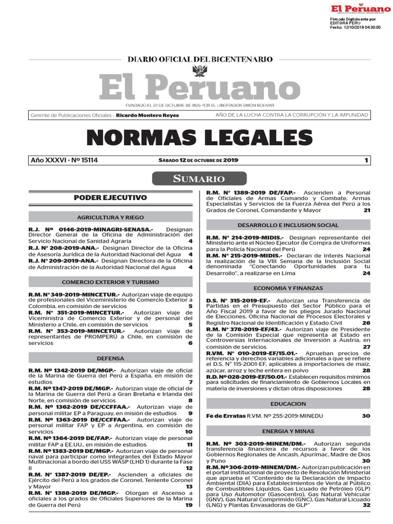 29 LL ZIJoqsm B5 UY7 U V4 Hir | PDF | Perú | Ministerio (Departamento ...