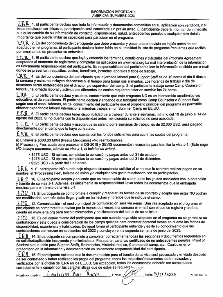 2023 - Info Importante | PDF | Visa de viaje