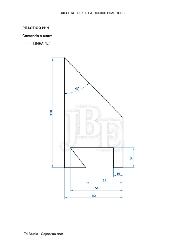 1er Practico de Autocad | PDF