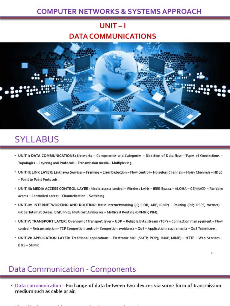 R19 CNSA - Unit 1 | PDF | Osi Model | Computer Network