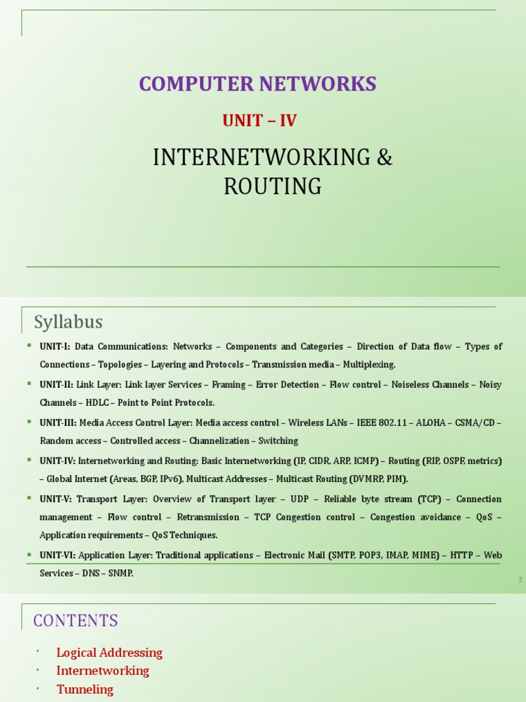 CN 4 2022 | PDF | Routing | I Pv6