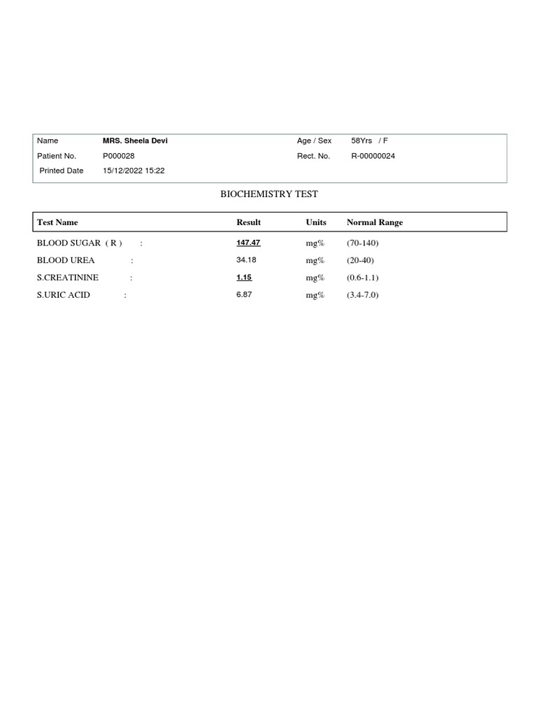 LabReport 789 Sheela Devi | PDF