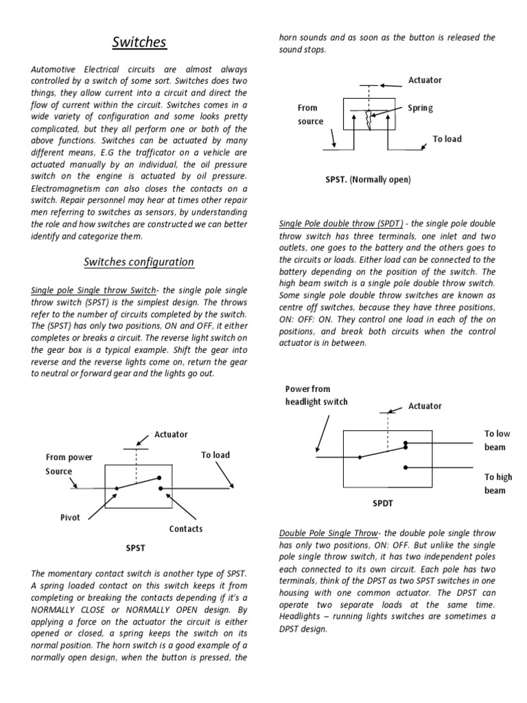Switches | PDF | Switch | Manufactured Goods