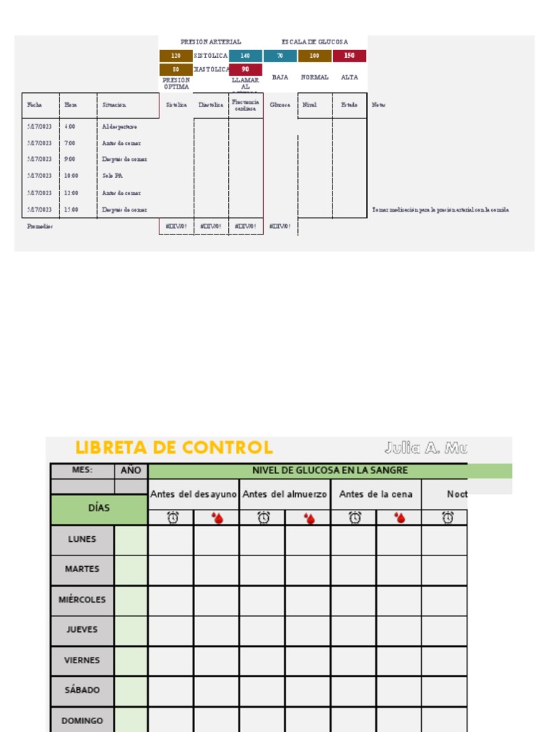 Control de Glicemia y Presion Arterial | PDF