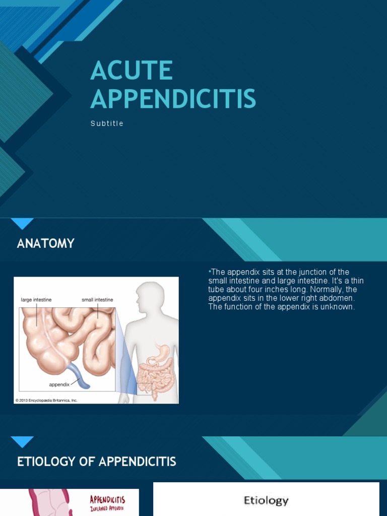 Acute Appendicitis | PDF