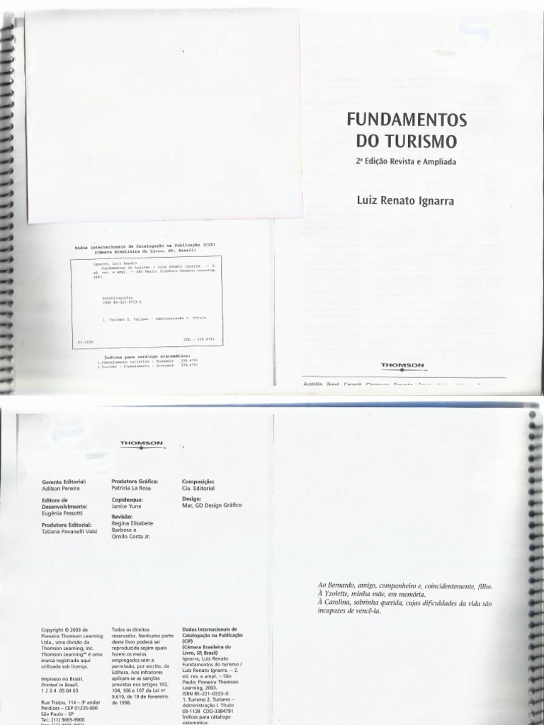 Livro Fundamentos Do Turismo de Luiz Renato Ignarra | PDF