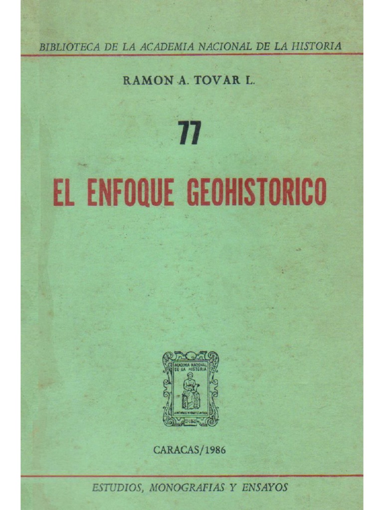 Ramon Tovar El Enfoque Geohistorico 1 | PDF