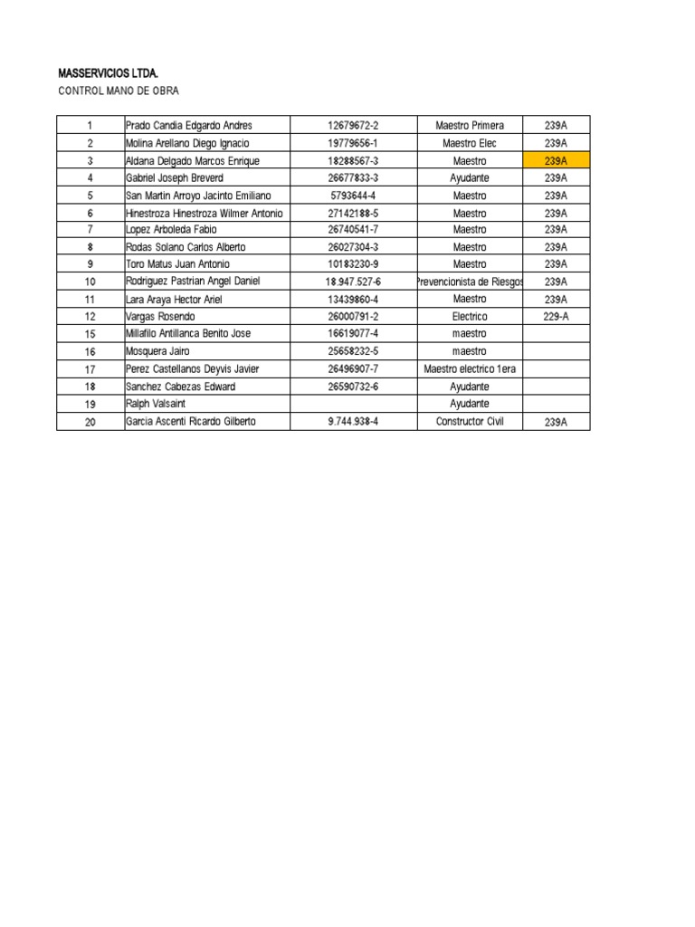 Situacion Contractual Personal Obra Ioi | PDF