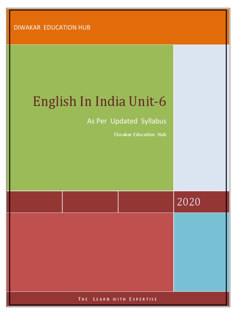 English Unit - 6 Book | PDF