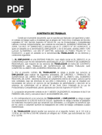 Contrato de Trabajo Sujeto A Modalidad Por Inicio o Incremento de Actividad | PDF | Derecho ...
