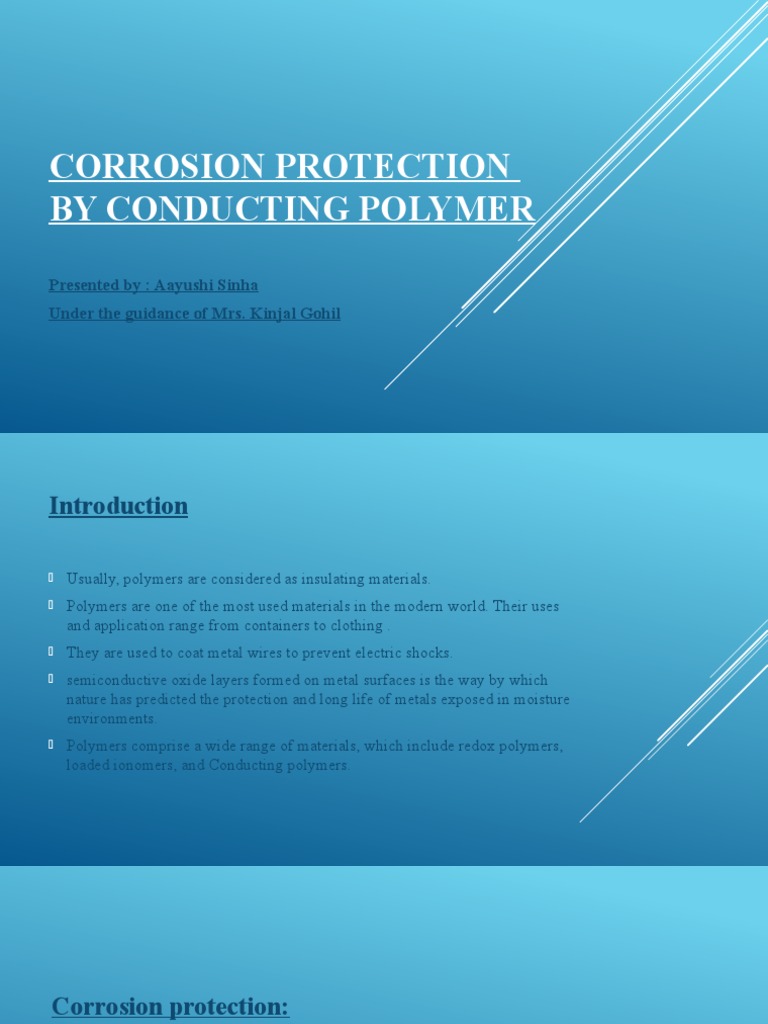 Conducting Polymers for Corrosion Protection | PDF