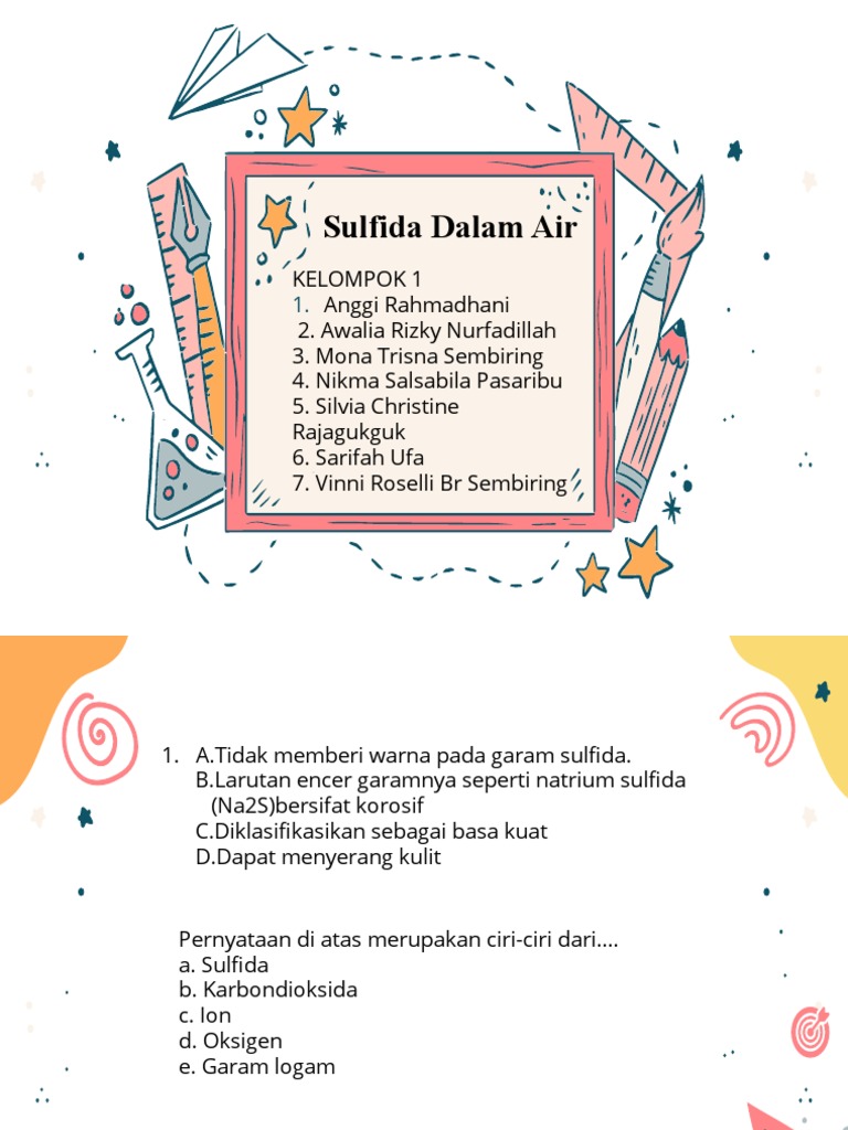 Kelompok 1 Sulfida Dalam Air | PDF