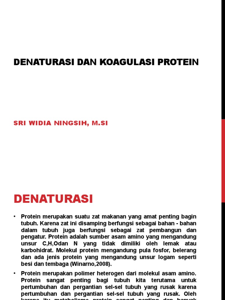 Denaturasi Dan Koagulasi Protein p7 | PDF