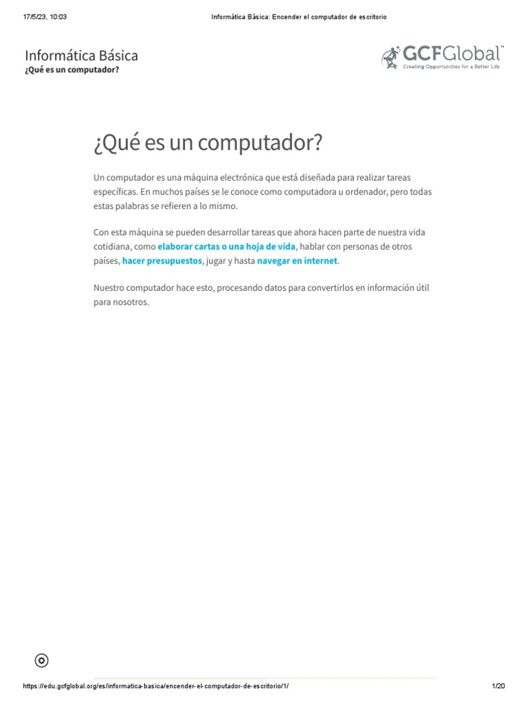 Informática Básica 1 | PDF