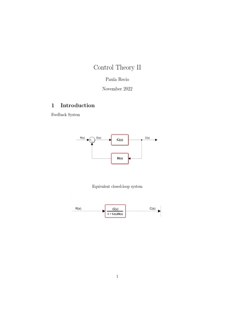 Control Theory II | PDF