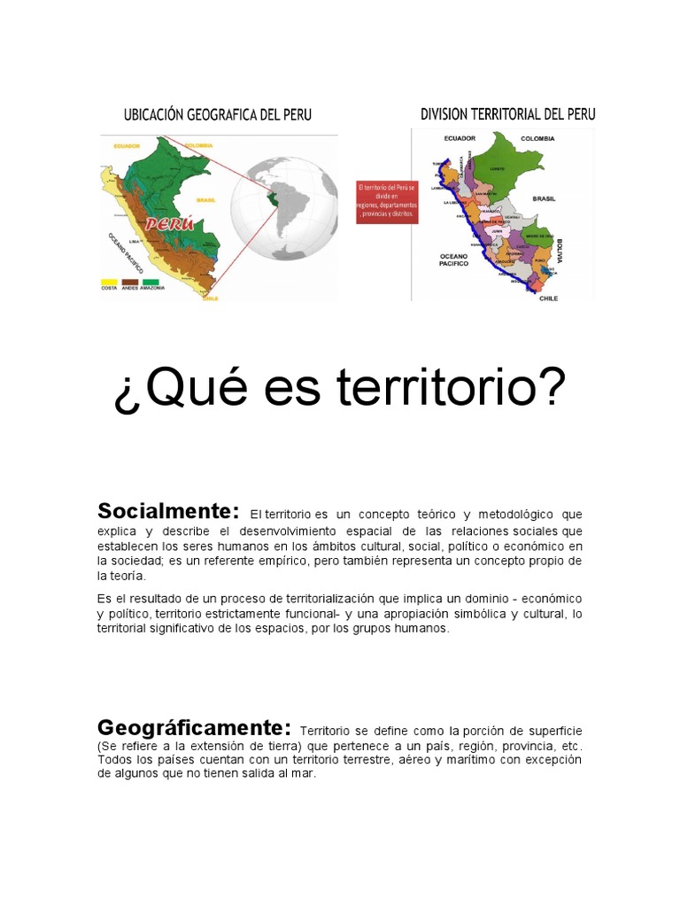 Qué Es Territorio | PDF