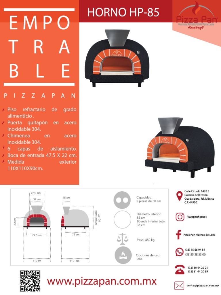 FICHA TECNICA HP 85 Horno | PDF
