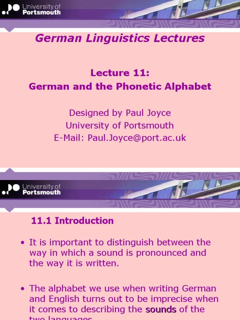German and The Phonetic Alphabet | PDF