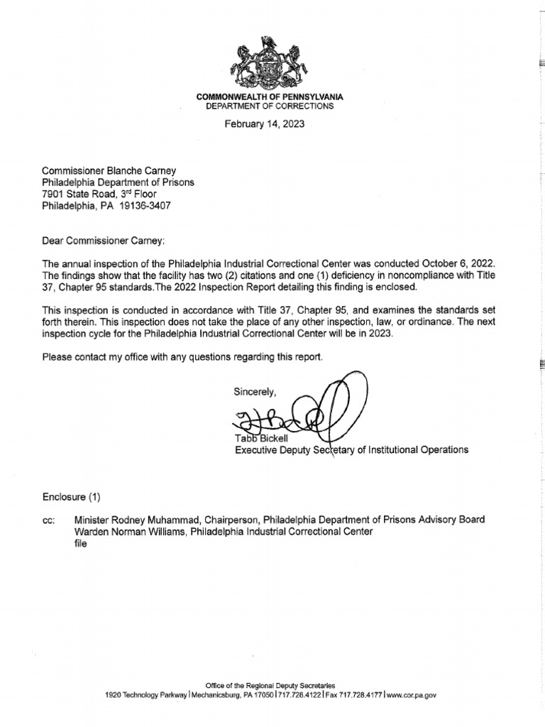 2022 PDP PICC FInal Report Packet | PDF | Prison | Detention (Imprisonment)