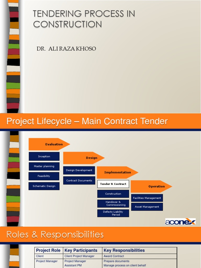 Tendering Process in Construction | PDF