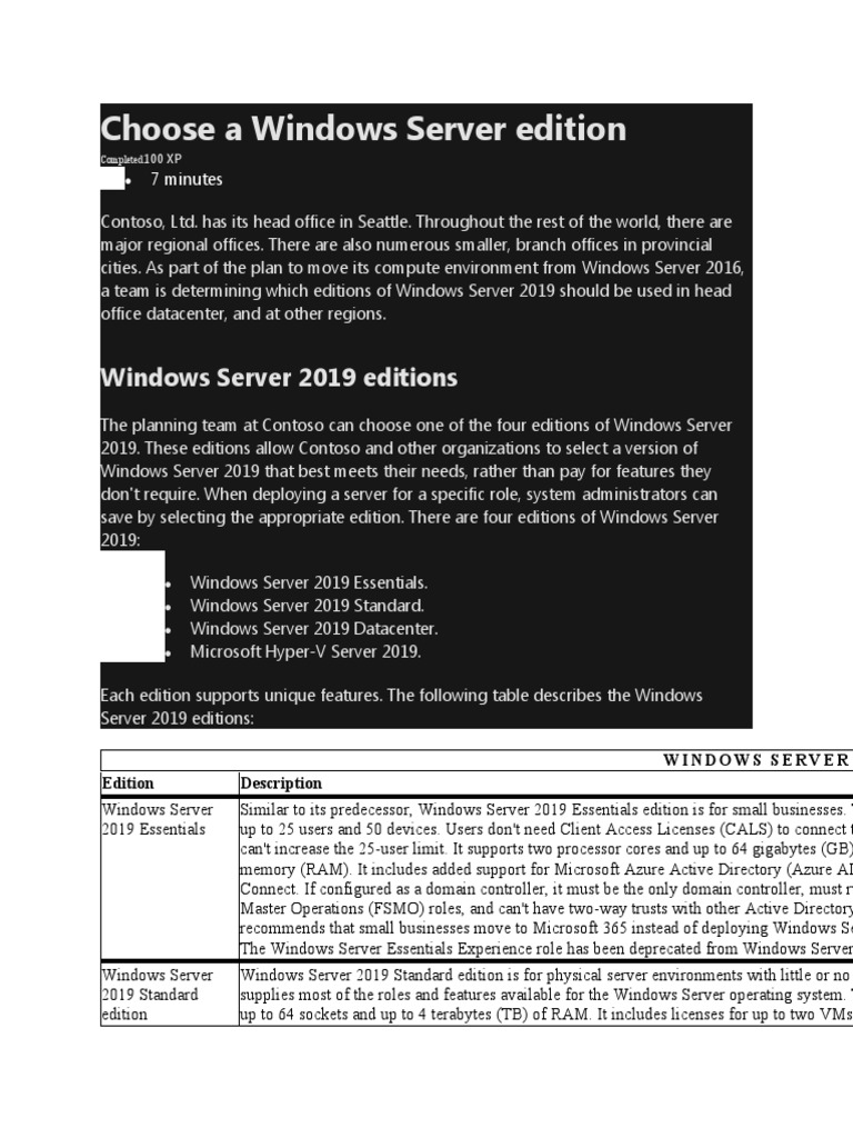 Select Windows Server Editions, Servicing Options, and Activation | PDF | Hyper V | Microsoft ...