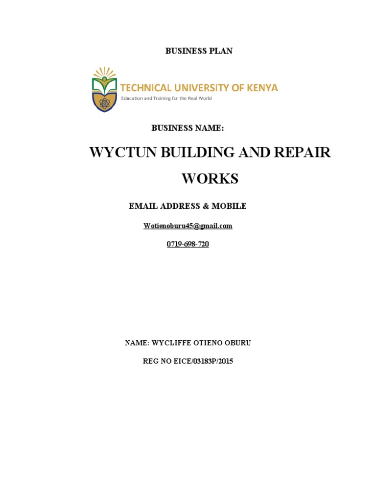 Wyctun Business Plan Sample One (1) (1) (1) Original | PDF ...