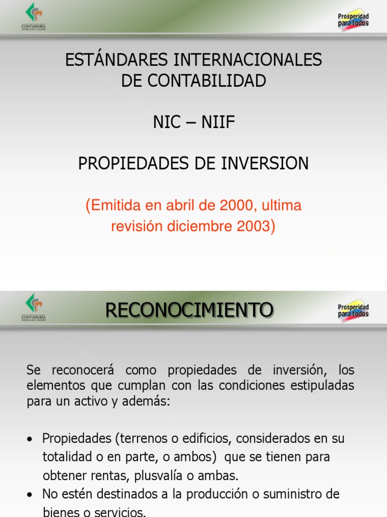 Nic+40+ +Propiedades+de+Inversión | PDF | Inversiones | normas ...