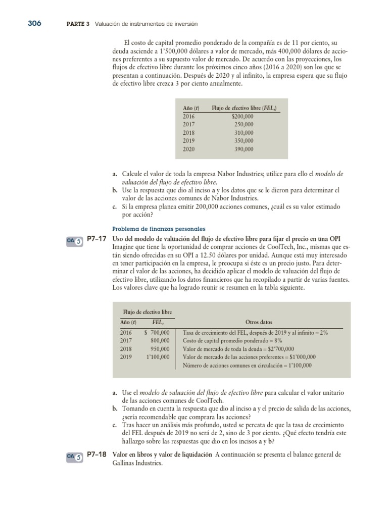 Prob. 17 Cap 7 | PDF | Negocios | Finanzas y dinero