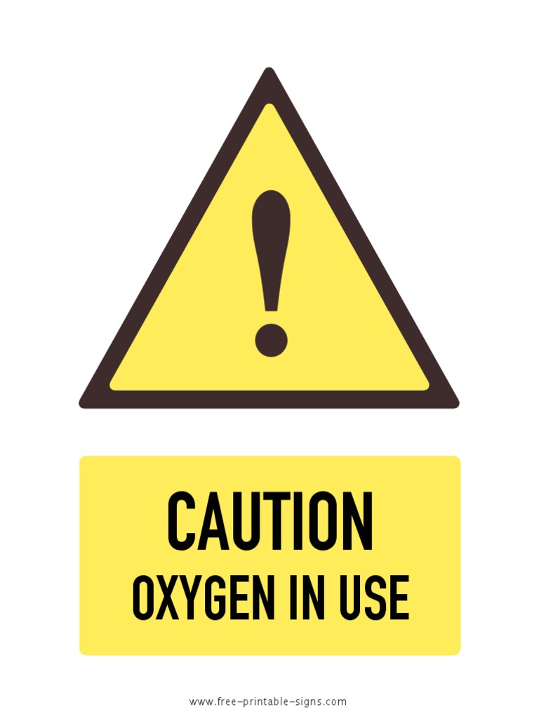 Caution Oxygen in Use Sign | PDF