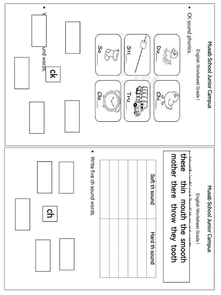Grade 1 English Practice Worksheet For Exam | PDF