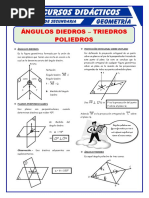 Guía 7 - Ángulos Diedros y Triedros | PDF | Ángulo | Perpendicular